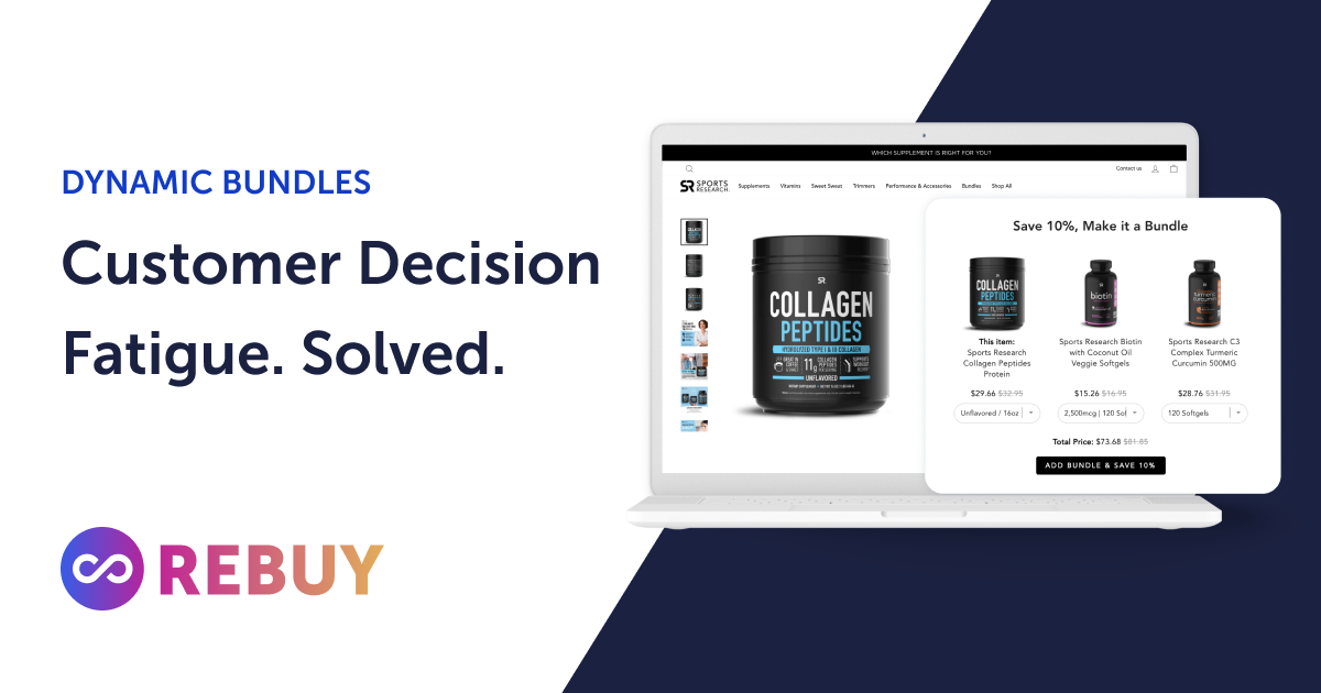 Rebuy Dynamic Product Bundling App for Shopify to Increase AOV & Convert Shoppers